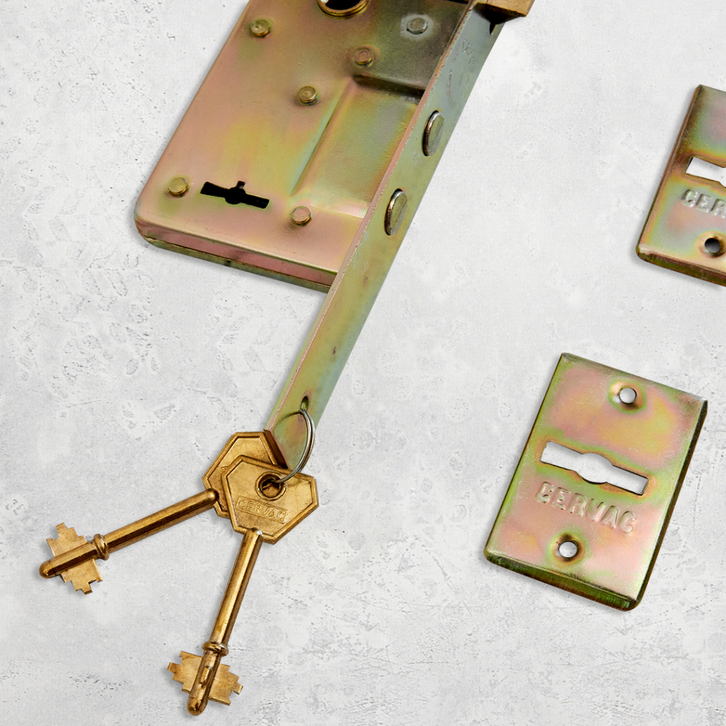 Cerradura de Seguridad CERVAC - Doble Perno - Herrajes Hervac